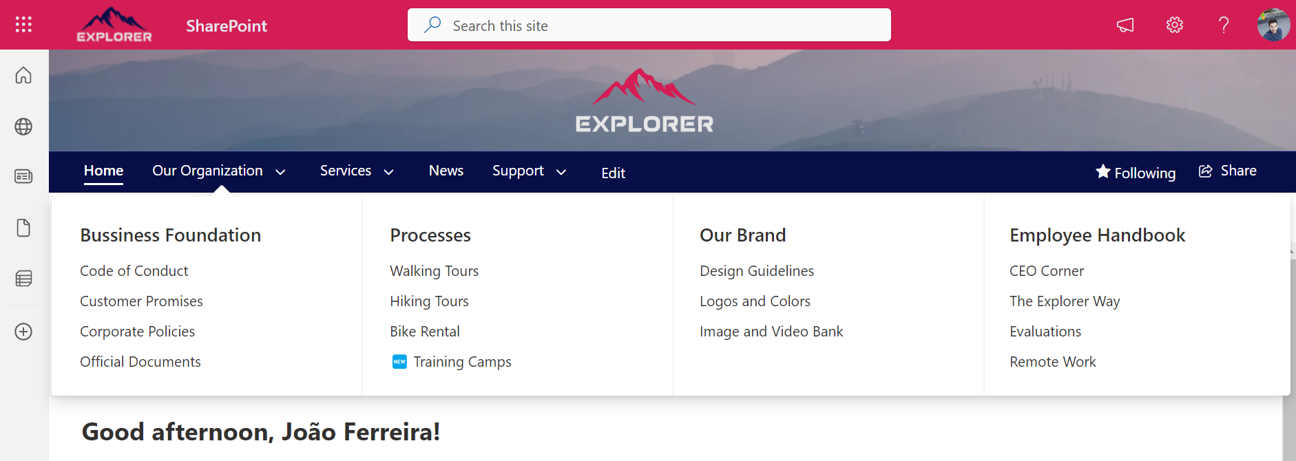 Building a SharePoint intranet with ChatGPT and Bing – Navigation ...