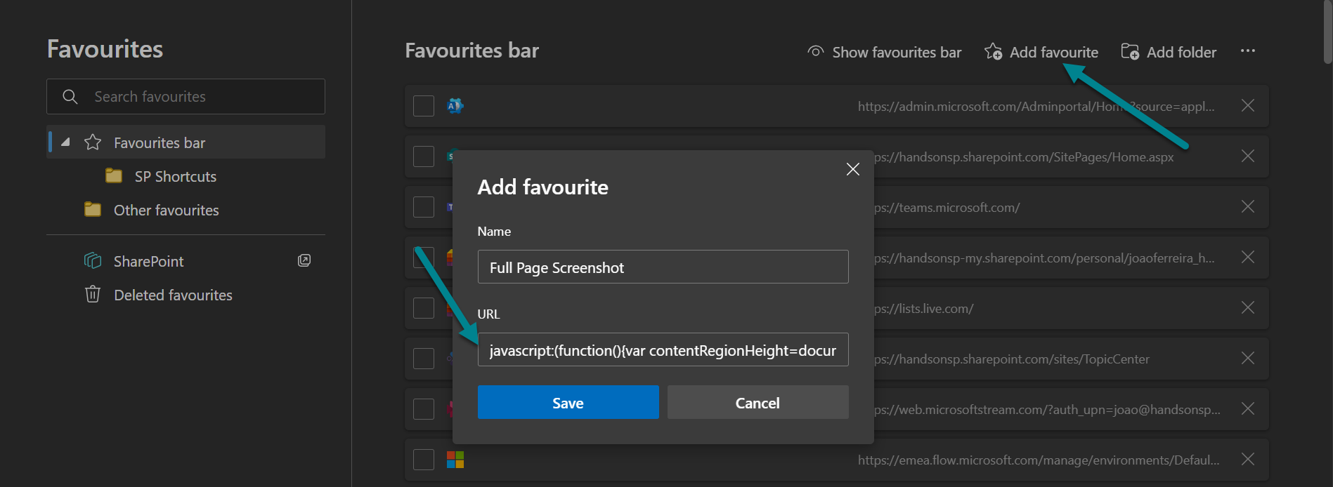 How to Take a SharePoint full Page Screenshot Using Microsoft Edge ...
