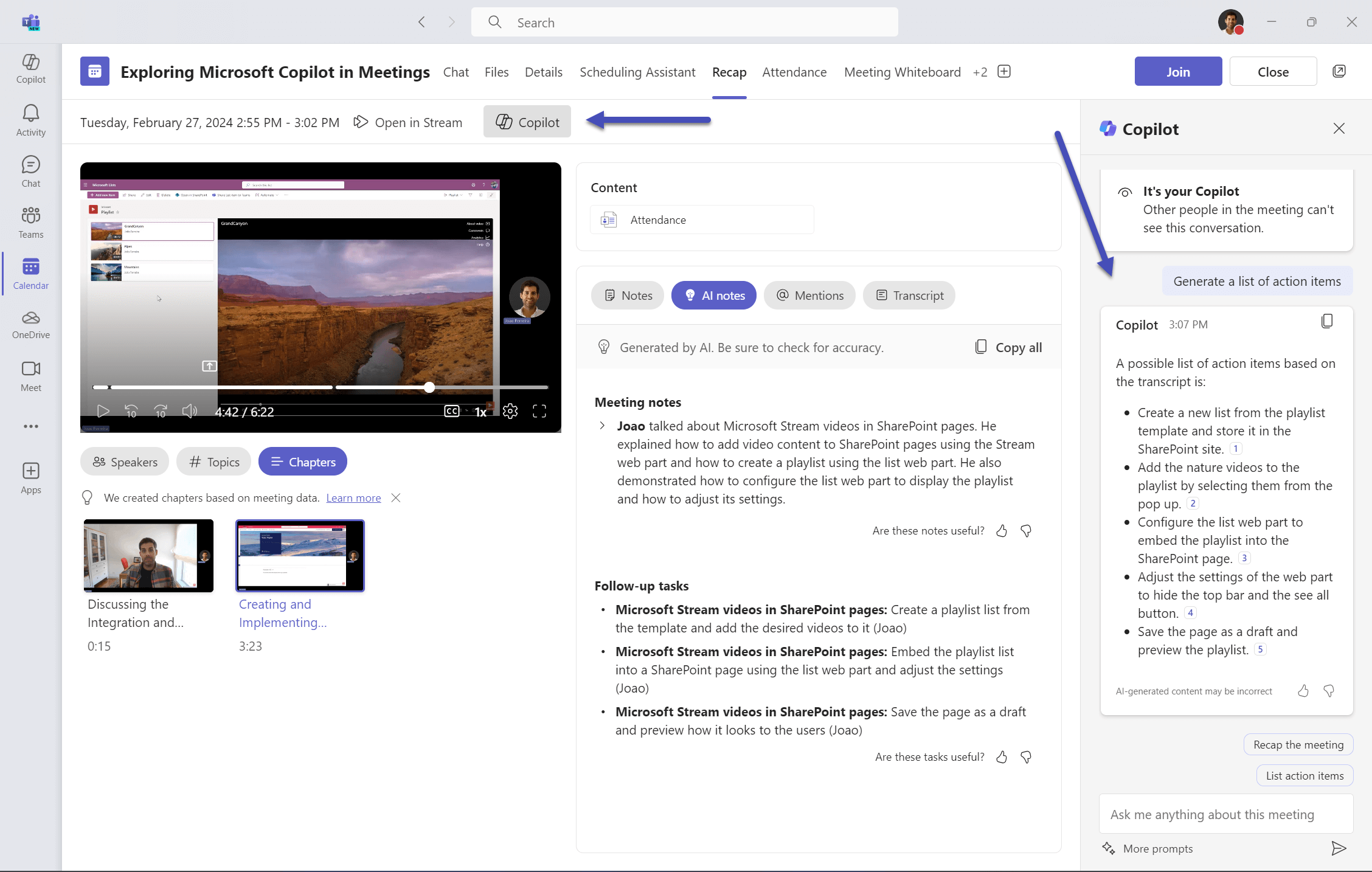 Exploring Copilot for Microsoft 365 in Teams with João and Rene - Part ...