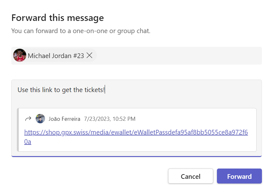 How to forward chat messages in Microsoft Teams - HANDS ON Teams