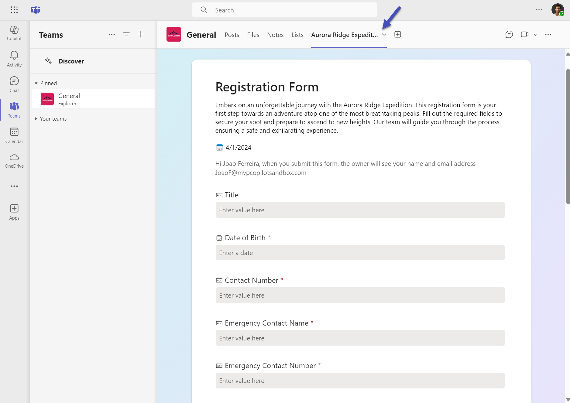 How to add Microsoft Lists Forms to Microsoft Teams as a tab - HANDS ON ...